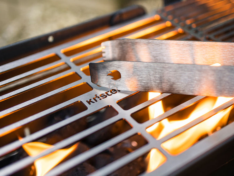Outdoor Gasgrill fürs Camping - 100% Edelstahl - Knister Grill