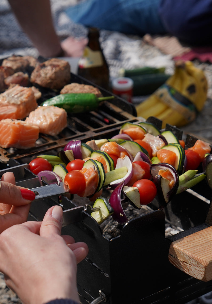 Outdoor Gasgrill fürs Camping - 100% Edelstahl - Knister Grill ...