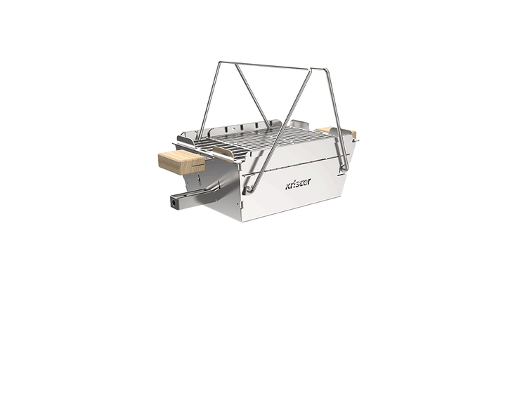 Outdoor Gasgrill fürs Camping - 100% Edelstahl - Knister Grill